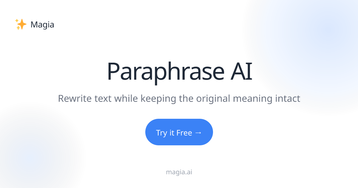 Paraphrase AI